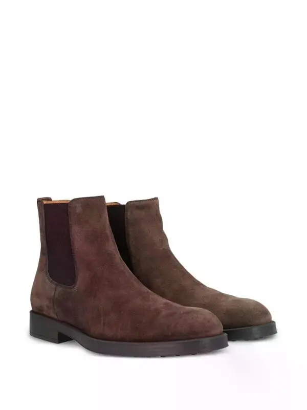 TOD'S Suede Chelsea Boots With Monogram Detail