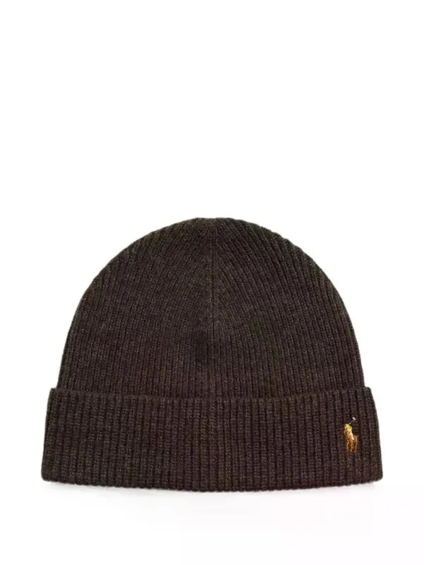 Polo Ralph Lauren Ribbed-knit Beanie Hat - Brown