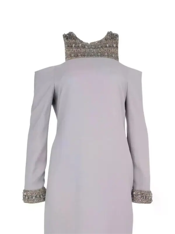 LOODYANA Gladiolus Embellished Off-shoulder Maxi Dress