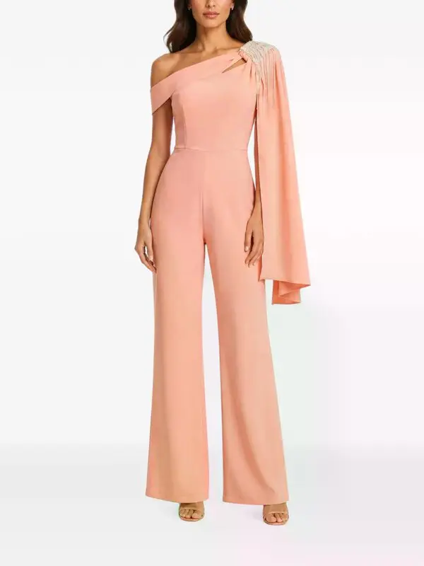 LOODYANA Tassel-embellished One-shoulder Jumpsuit