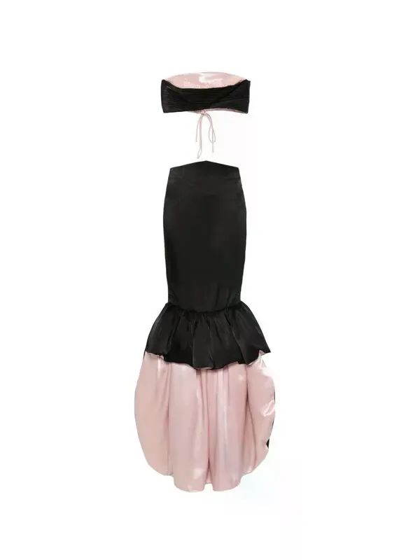 DUNESI Clarita Ruffled Skirt Set - Black