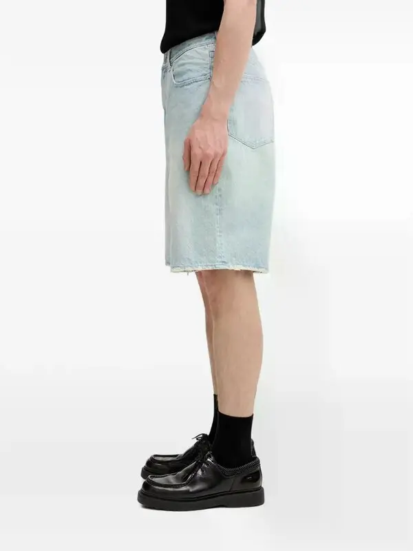 BEAMS Raw-cut Denim Shorts