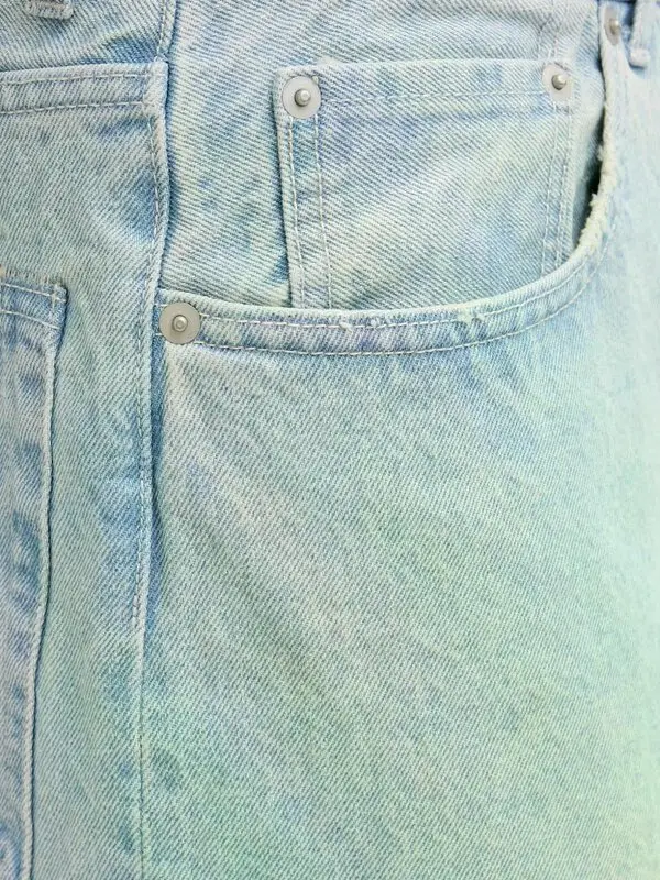 BEAMS Raw-cut Denim Shorts