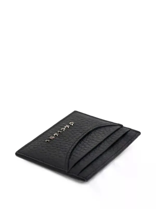 Orciani Logo-plaque Pebbled-leather Cardholder