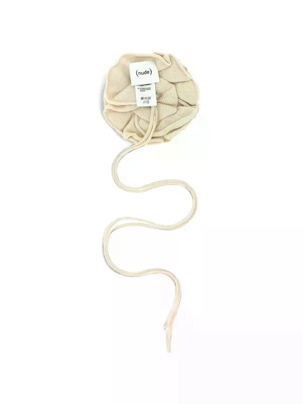 NUDE Floral-design Drawstring Pin - Neutrals