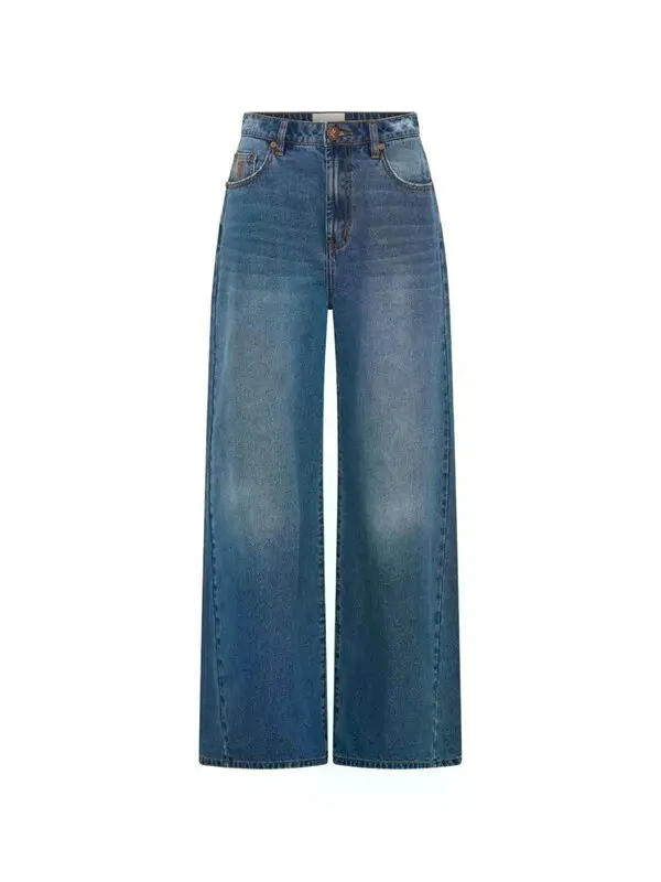 ONETEASPOON Love Machines Wide-leg Jeans - Blue