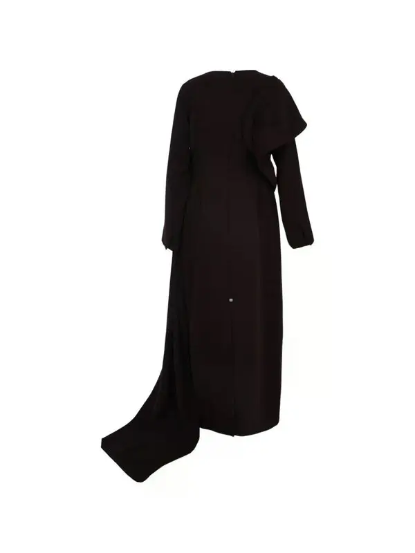LOODYANA Pleated Wrap-around Maxi Dress