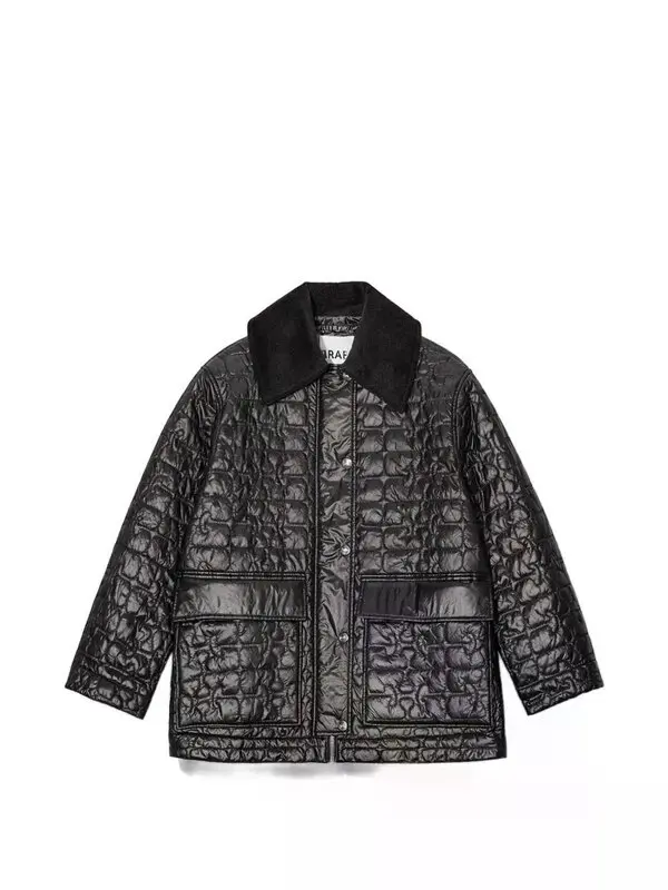 GANNI Quilted Flap-pocket Jacket - Black