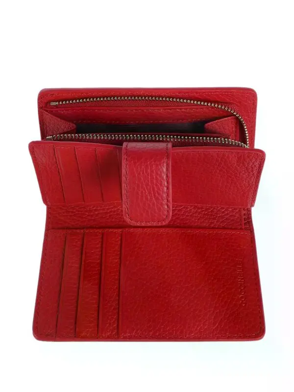 COCCINELLE Logo-plaque Bi-fold Wallet - Red