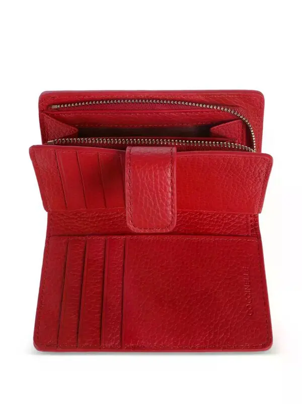 COCCINELLE Logo-plaque Bi-fold Wallet - Red