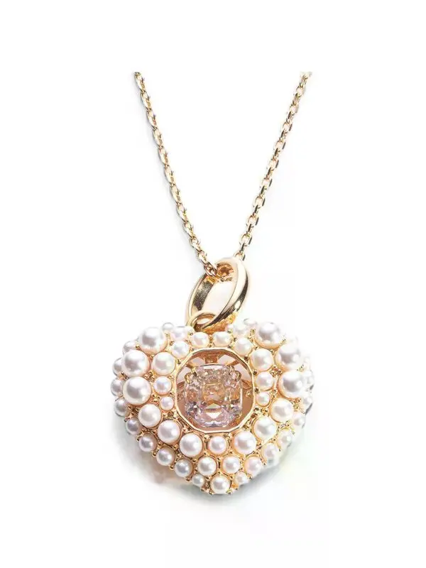 SWAROVSKI Idyllia Crystal And Pearl Necklace - Gold