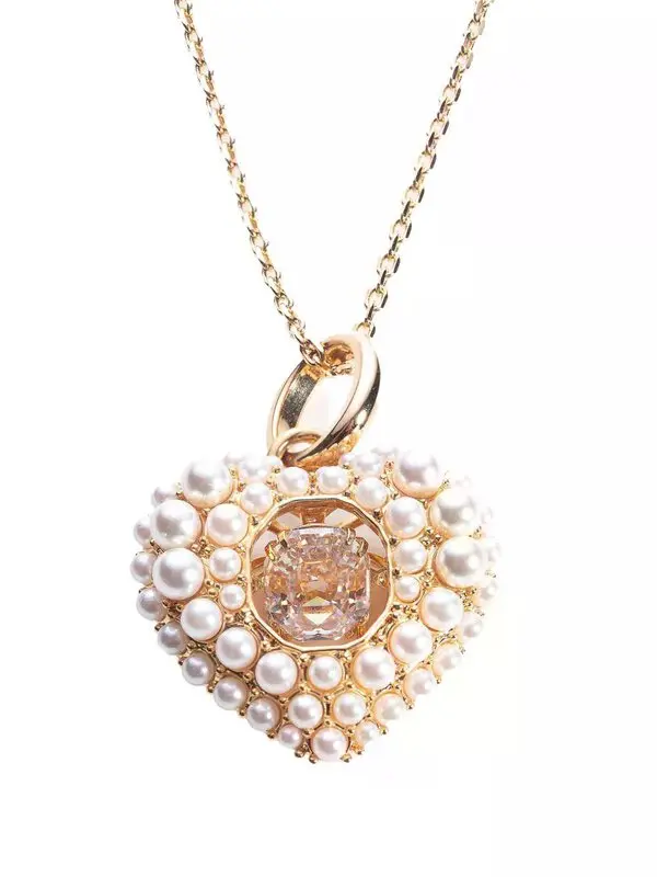 SWAROVSKI Idyllicia Crystal And Pearl Necklace - Gold