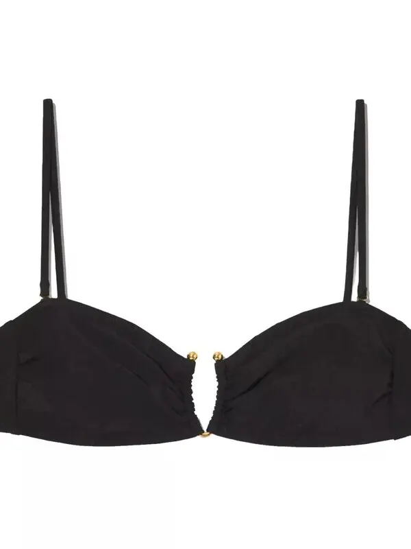 NILI LOTAN Ruched Bandeau Bikini Top