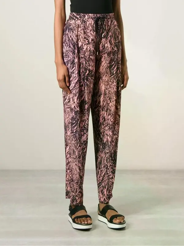 Alexander McQueen Fanzine Foil Print Trousers