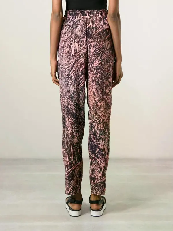 Alexander McQueen Fanzine Foil Print Trousers