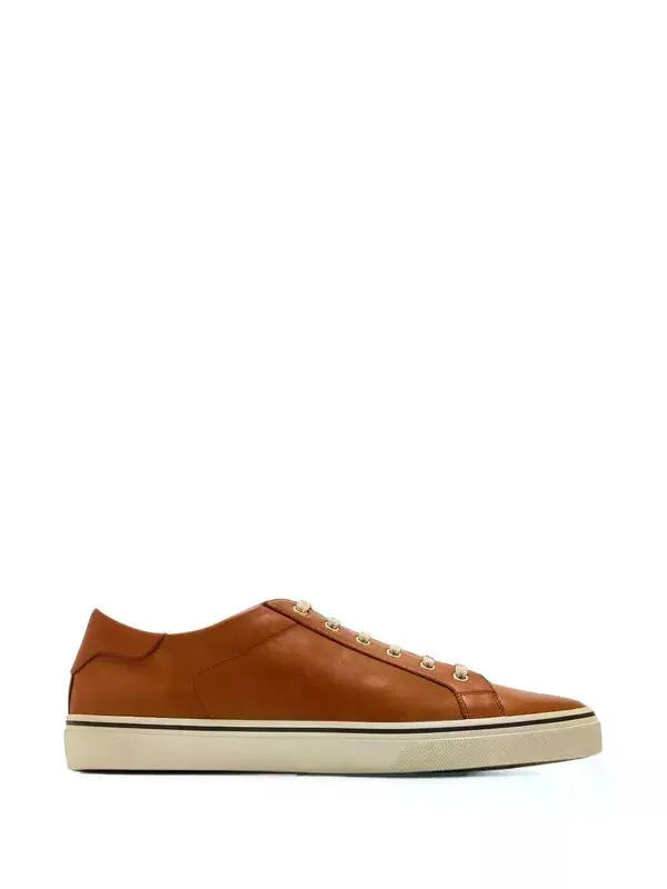 Brunello Cucinelli Lace-up Leather Sneakers - Brown