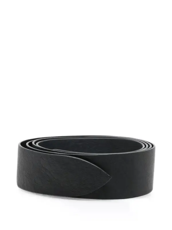 CORTANA Grained-effect Belt - Black