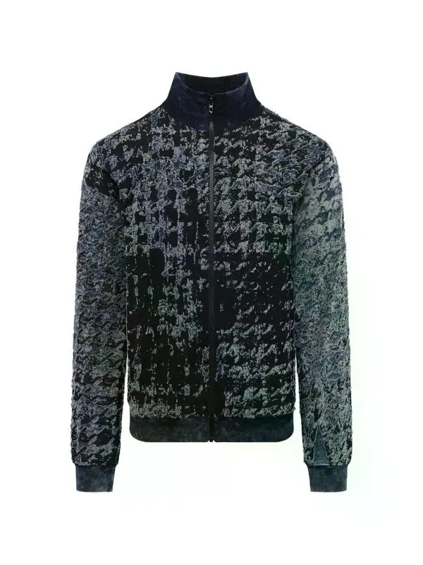 DIESEL® S-corr Patterned Track Jacket - Black