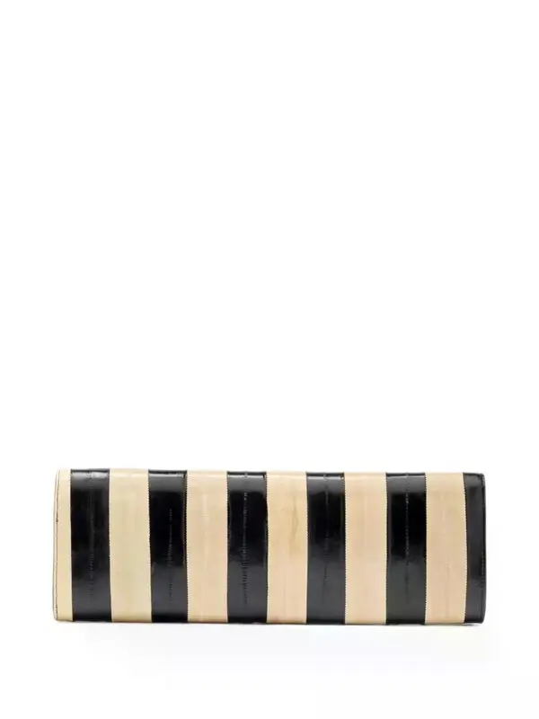 Proenza Schouler Hex Clutch In Striped Eel