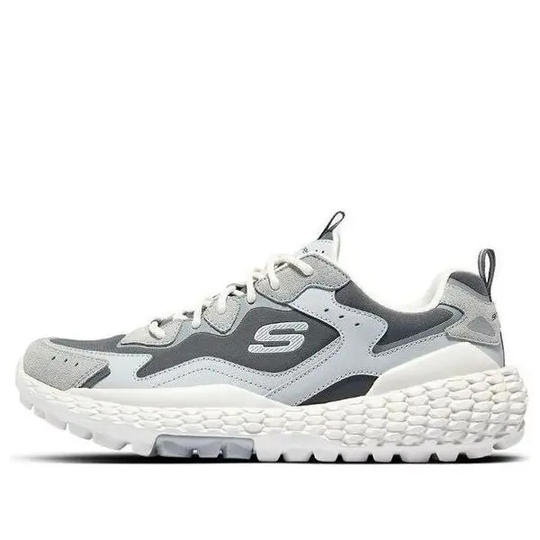 Sketchers Monster Marathon Running Sneakers 'white Grey - White/grey