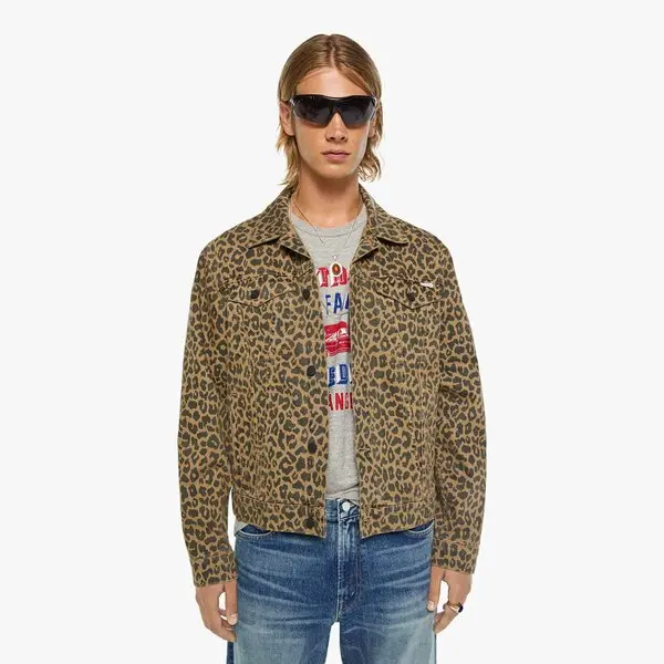 MOTHER The Drifter Leap Year Jacket Leopard Print