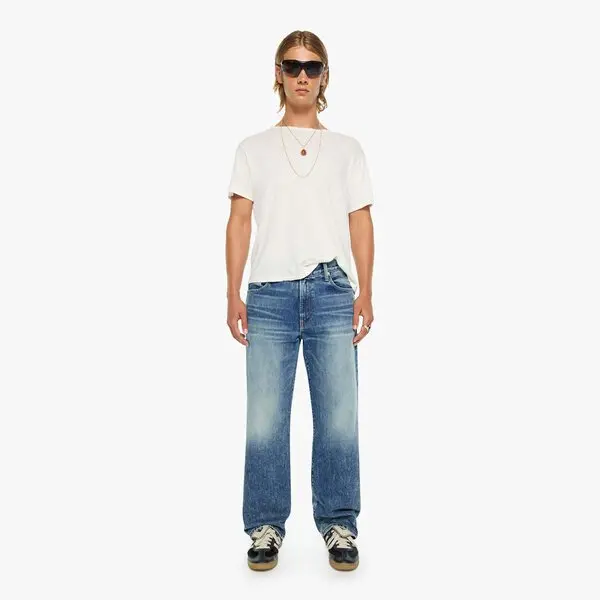 MOTHER The Big Shot Rub Some Dirt On It Jeans - Blue