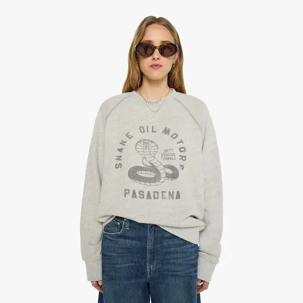 MOTHER The Champ Snake Oil Motors Shirt - Grey