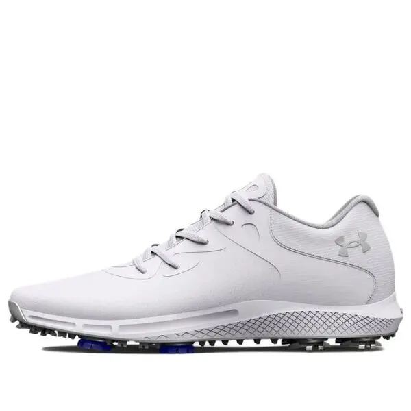 Under Armour Charged Breathe 2 Golf Sneakers - White/metallic Silver