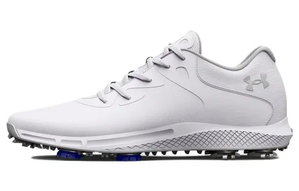Under Armour Charged Breathe 2 Golf Sneakers - White/metallic Silver
