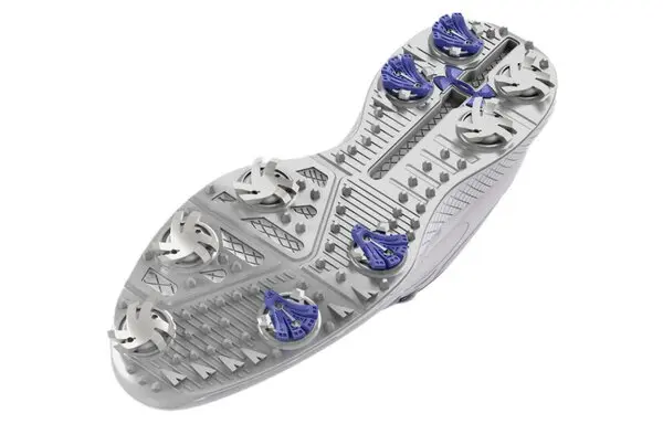 Under Armour Charged Breathe 2 Golf Sneakers - White/metallic Silver