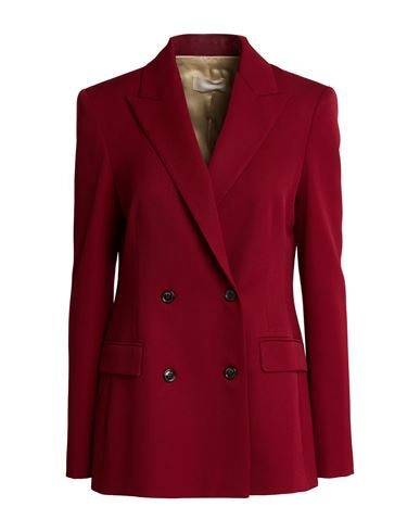 DRUMOHR Single-breasted Blazer In Dark Virgin Wool - Red