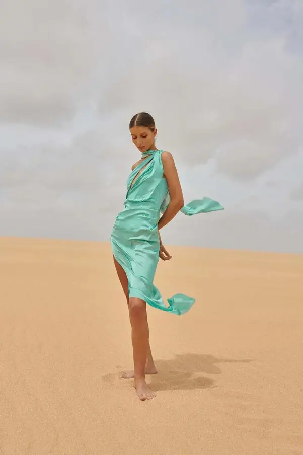 BAOBAB Asaka Midi Dress - Lagoon