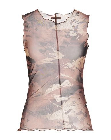 Heron Preston Sleeveless Mesh Top - Brown