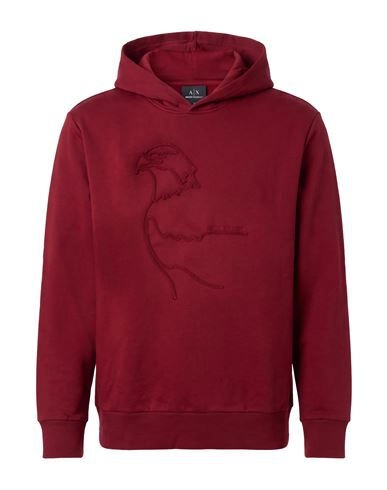 Armani Exchange Sweatshirt Burgundy Size Cotton