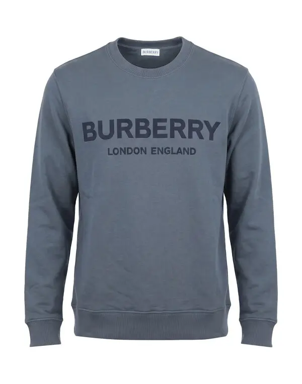 Burberry Sweatshirt Slate Size Cotton, Elastane