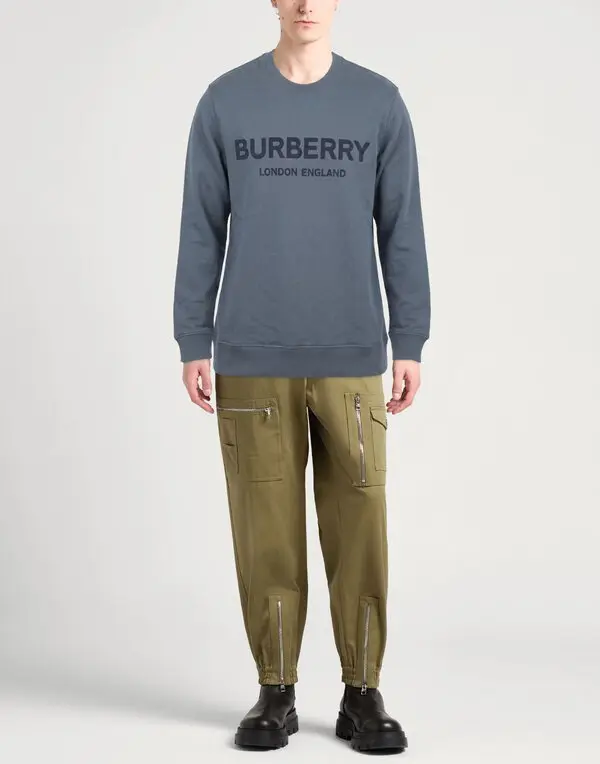Burberry Sweatshirt Slate Size Cotton, Elastane