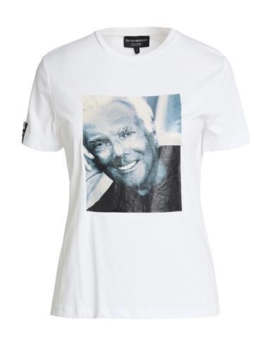 Emporio Armani Cotton T-shirt With Logo - White