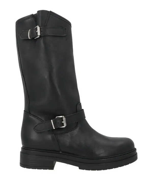 DIVINE FOLLIE Boot Dark Size Leather - Black
