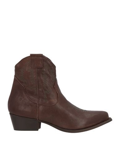 DIVINE FOLLIE Ankle Boots Size Leather - Brown