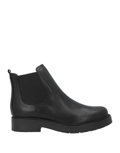 DIVINE FOLLIE Leather Chelsea Ankle Boots - Black