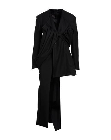 Yohji Yamamoto Overcoat & Trench Coat Size Wool - Black
