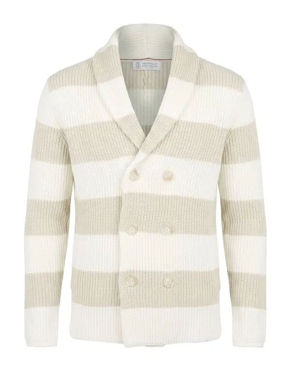 Brunello Cucinelli Cardigan Cream Size Cotton