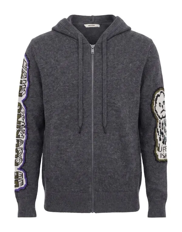 Zadig&Voltaire Cardigan Charcoal Size Wool, Cashmere