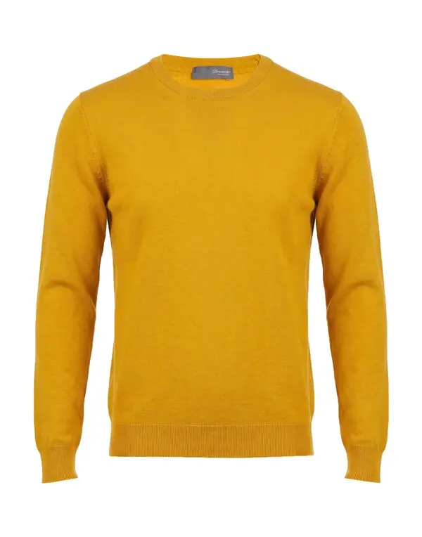 DRUMOHR Sweater Military Size Merino Wool - Yellow