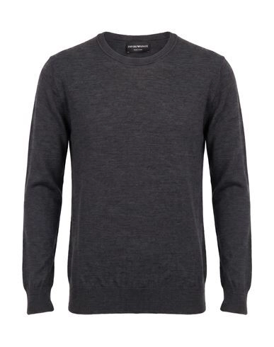 Emporio Armani Sweater Charcoal Size Virgin Wool - Grey