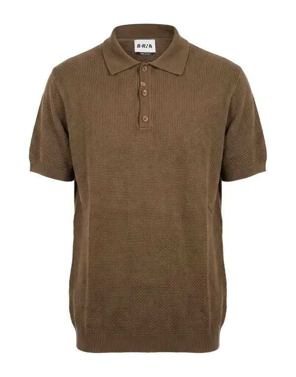 BERNA Polo Shirt Size Cotton, Acrylic - Green