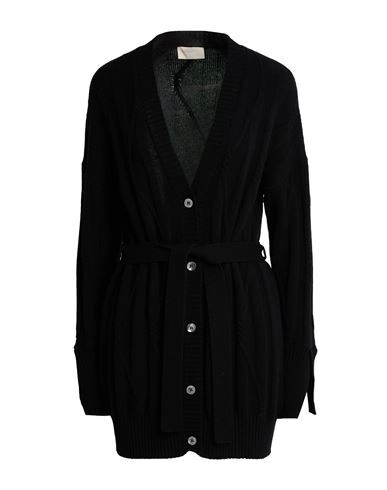 DRUMOHR Cashmere V-neck Belted Cardigan - Black