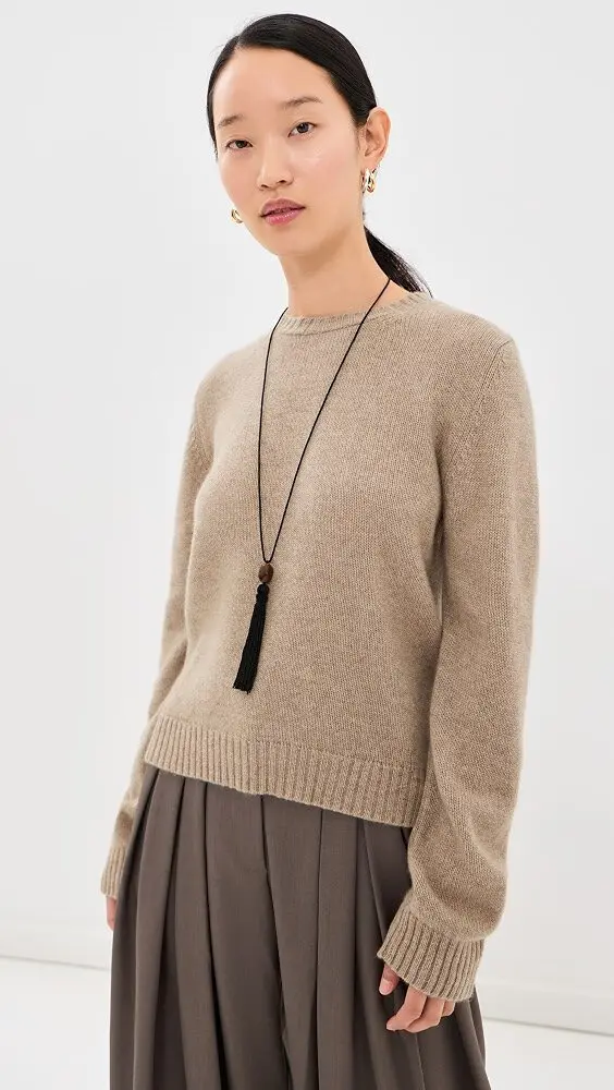THE ELDER STATESMAN Elena Cashmere Crop Sweater