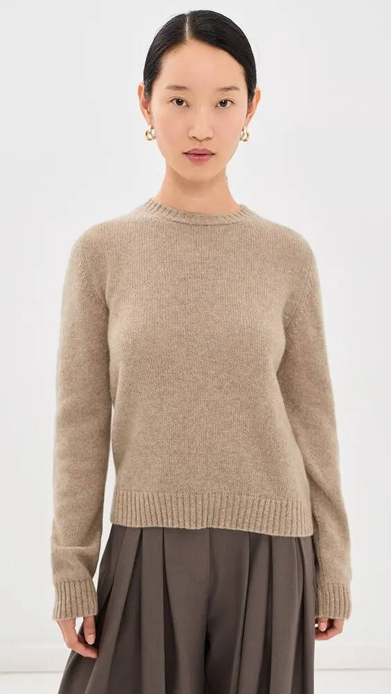 THE ELDER STATESMAN Elena Cashmere Crop Sweater