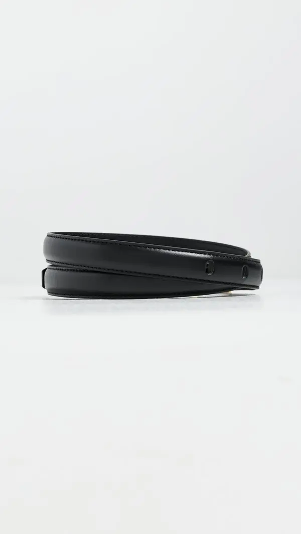 ANINE BING Elly Smooth Leather Belt